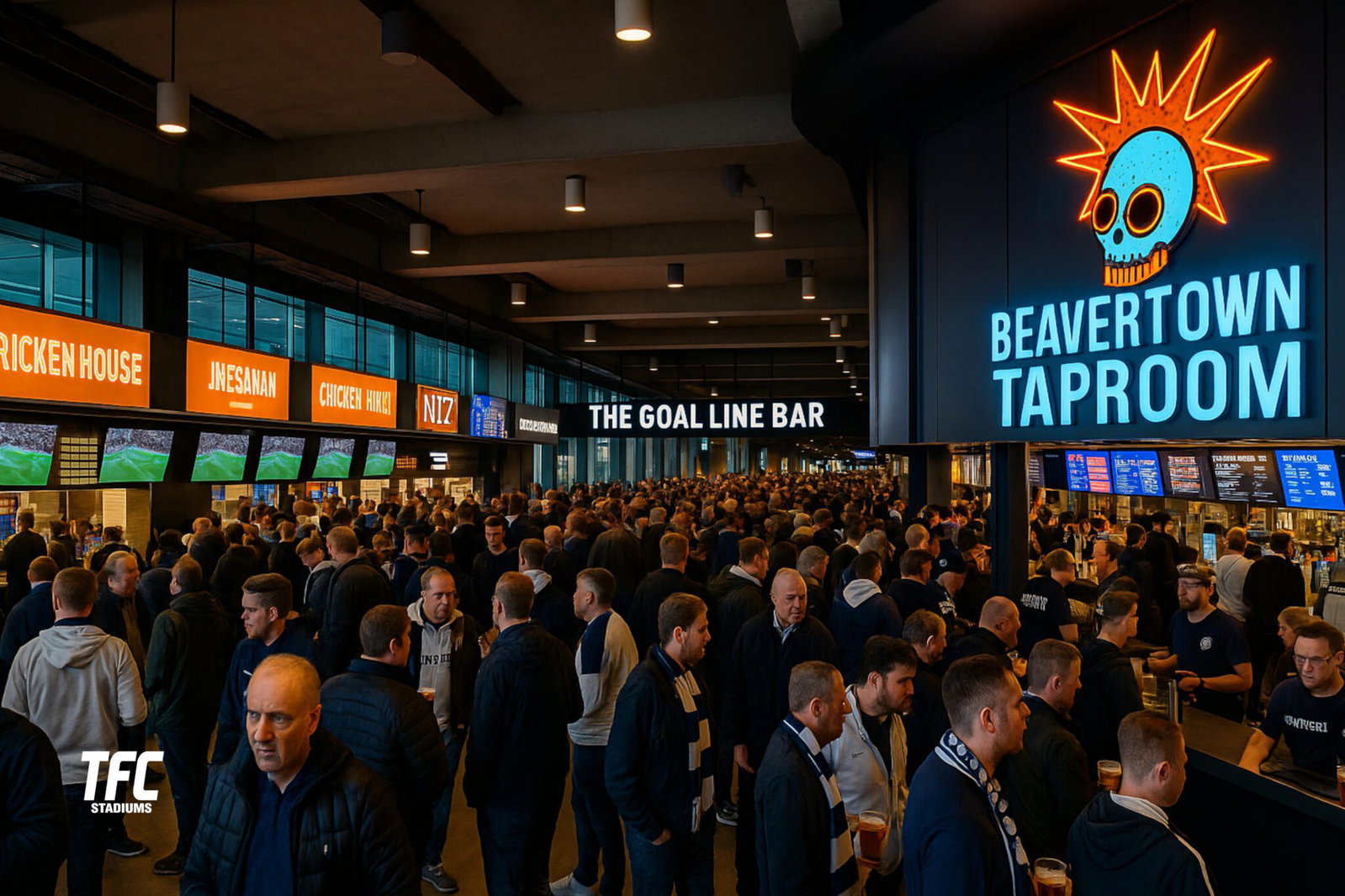 Bars And Restaurants Inside Tottenham Hotspur Stadium